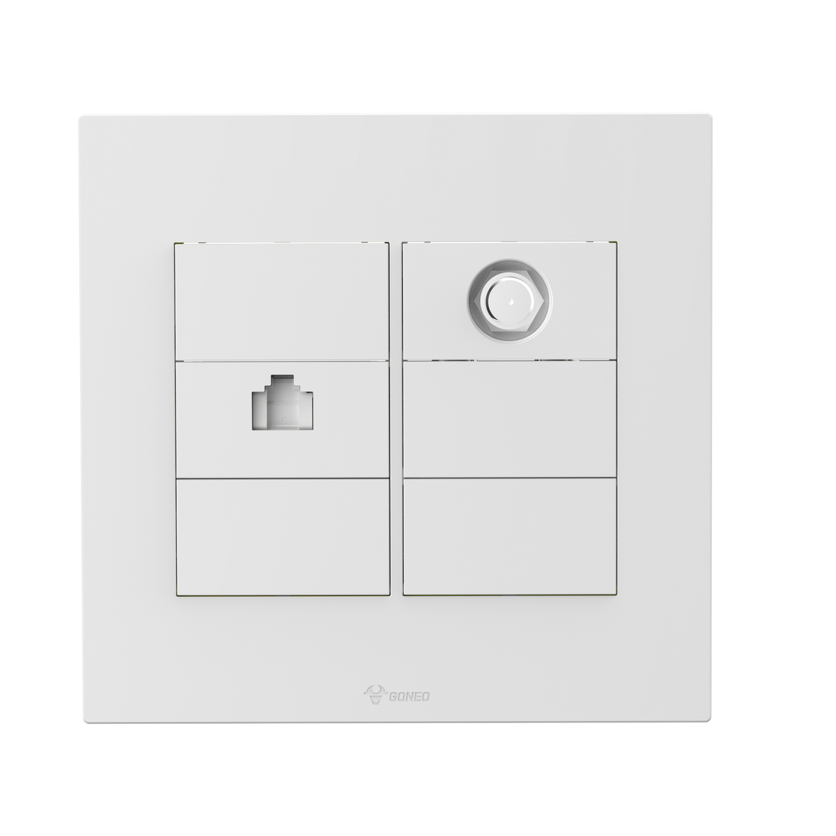 1 Gang Computer + TV (Into 2) Socket – GONEO Global