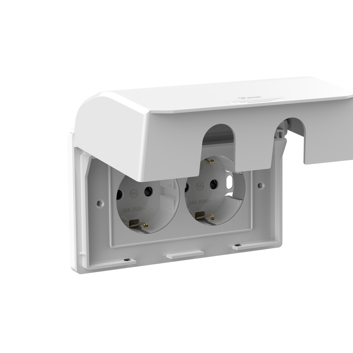 2 Gang Schuko Socket with Waterproof – GONEO Global